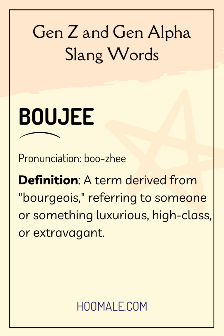 What does Boujee mean? Slang Dictionary - Gen Alpha World
